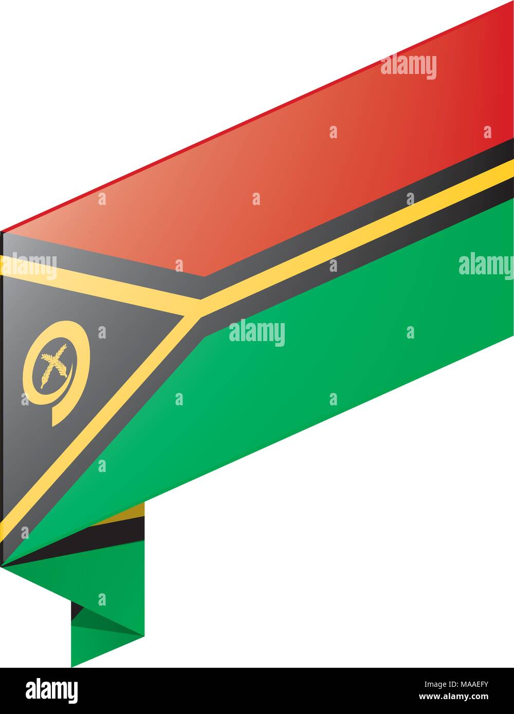 National flag vanuatu red green hi-res stock photography and images - Alamy