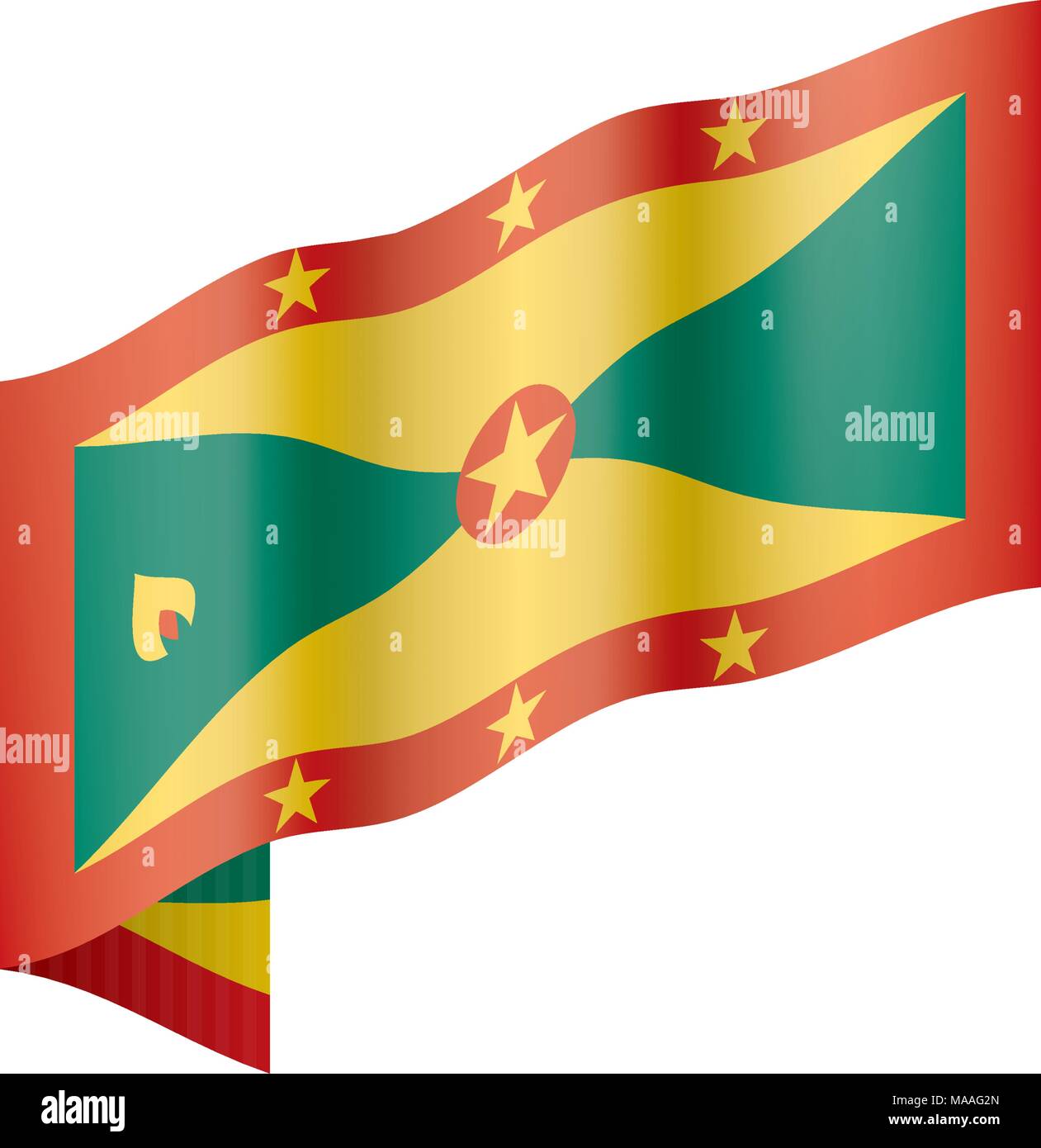 Grenada flag, vector illustration Stock Vector Image & Art - Alamy