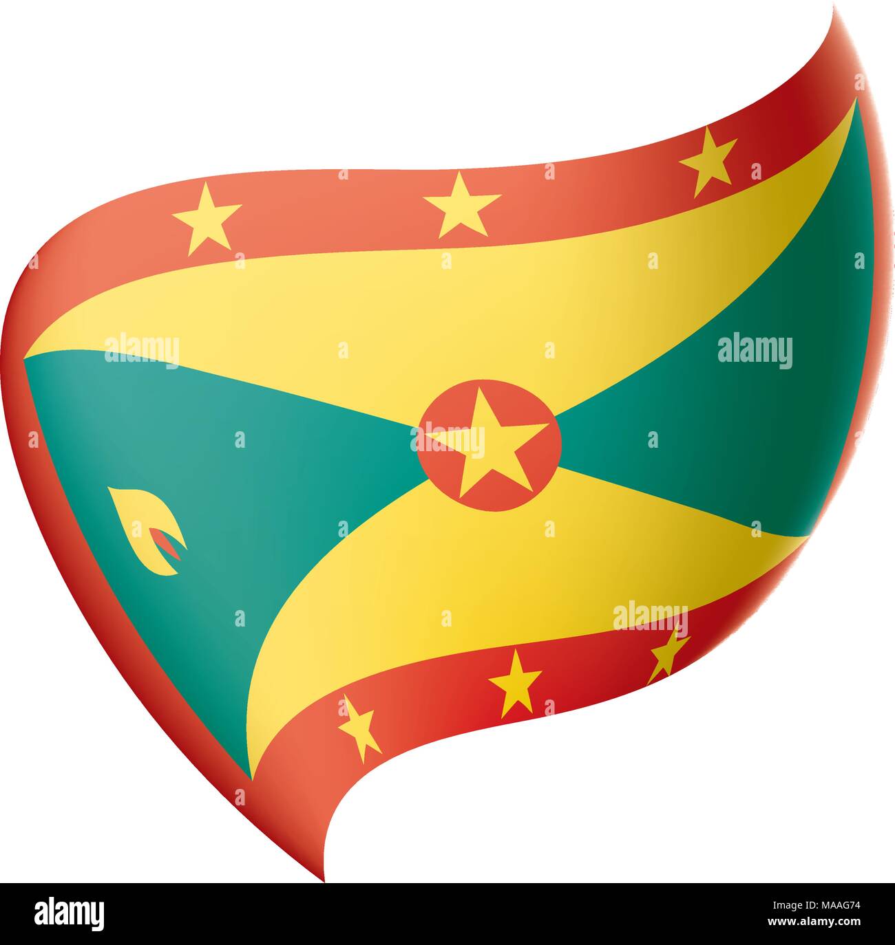 Grenada flag, vector illustration Stock Vector Image & Art - Alamy