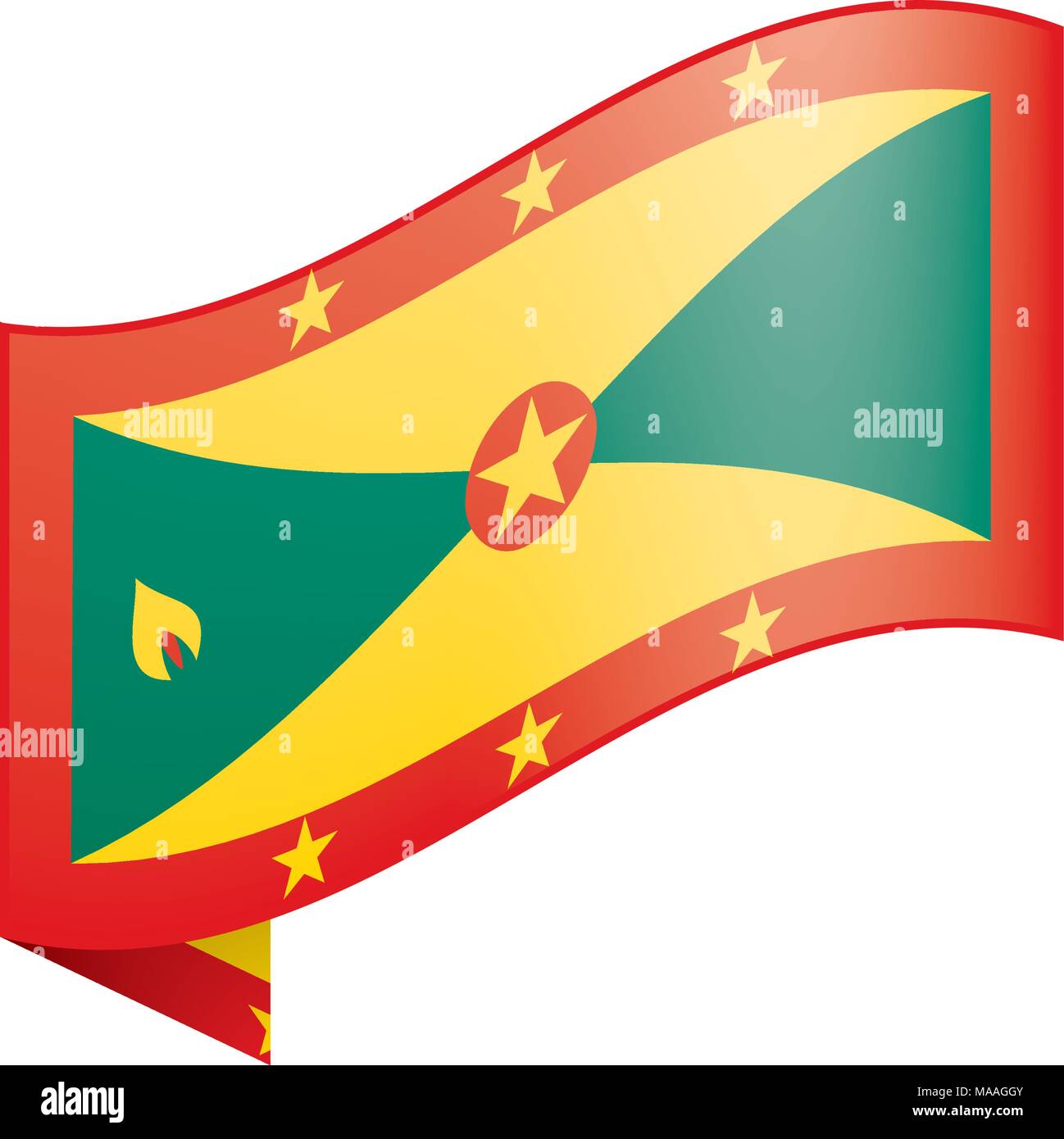 Grenada flag, vector illustration Stock Vector Image & Art - Alamy