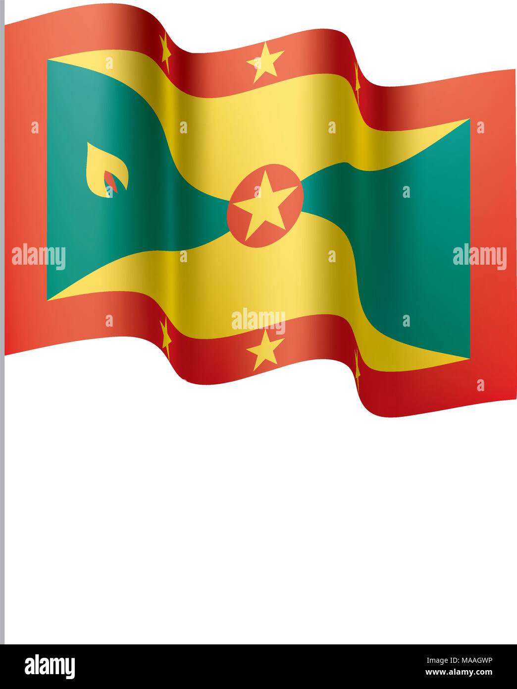 Grenada flag, vector illustration Stock Vector Image & Art - Alamy