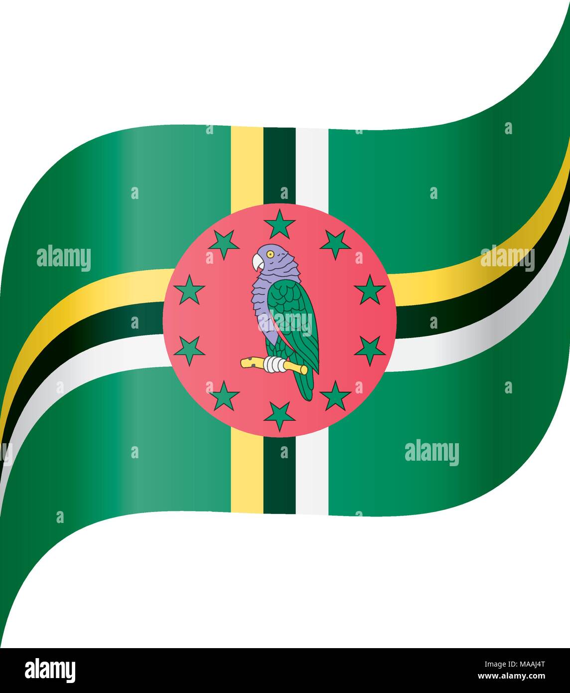 Dominica flag, vector illustration Stock Vector Image & Art - Alamy
