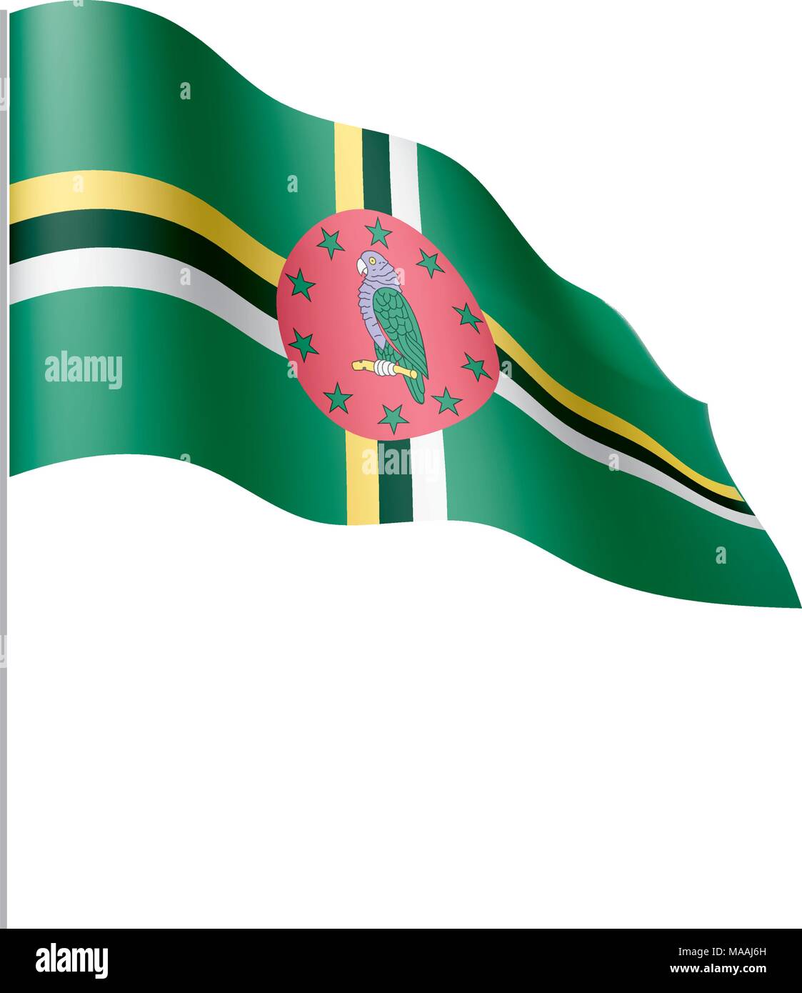 Dominica official flag Stock Vector Images - Alamy