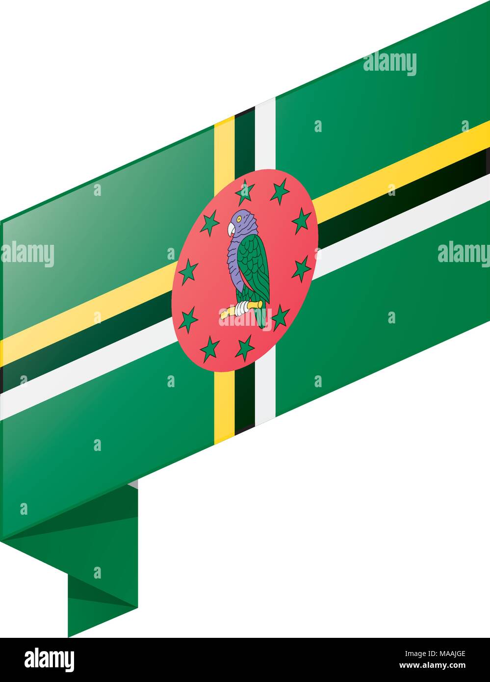 Dominica flag, vector illustration Stock Vector Image & Art - Alamy