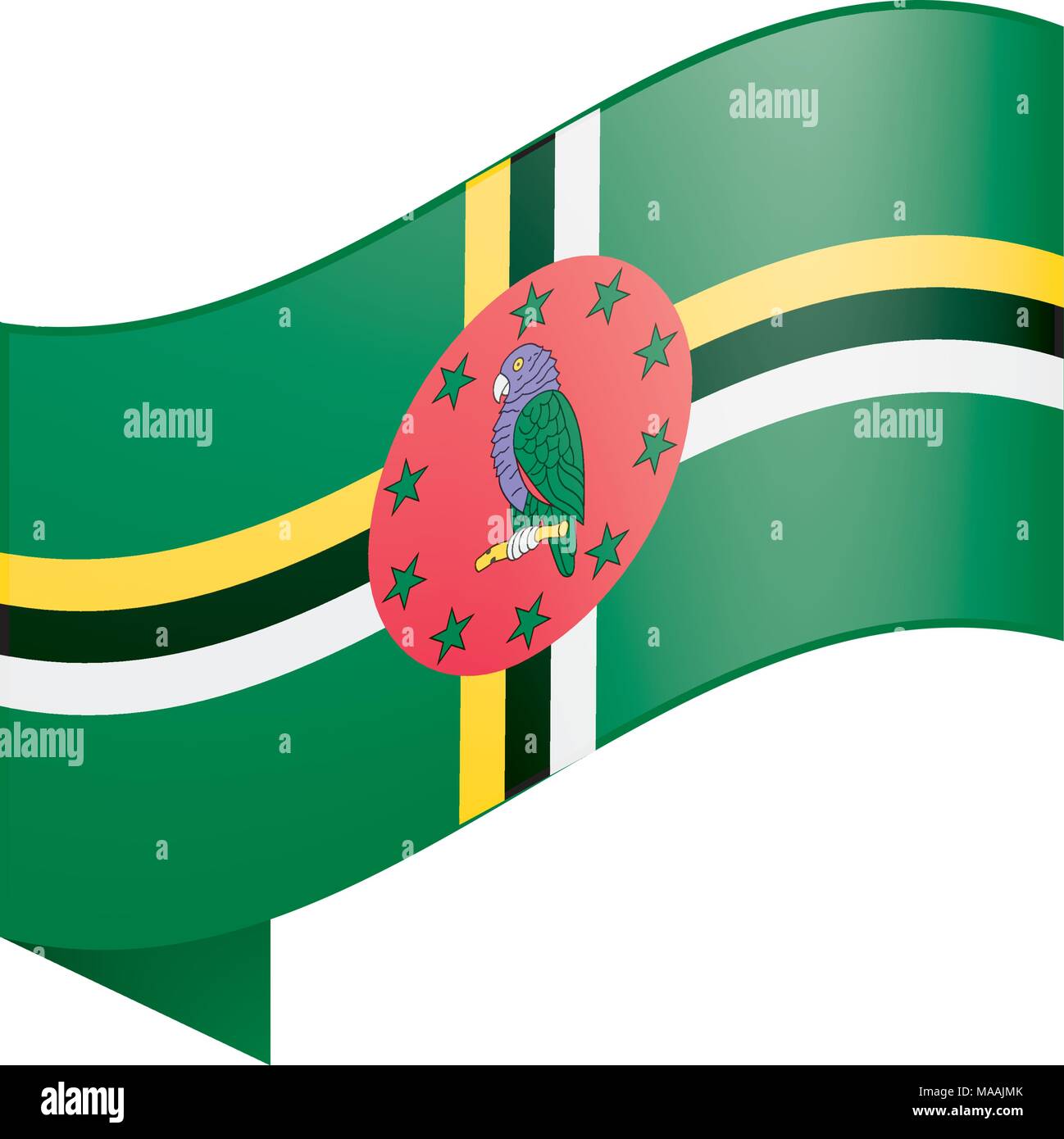 Dominica flag, vector illustration Stock Vector Image & Art - Alamy