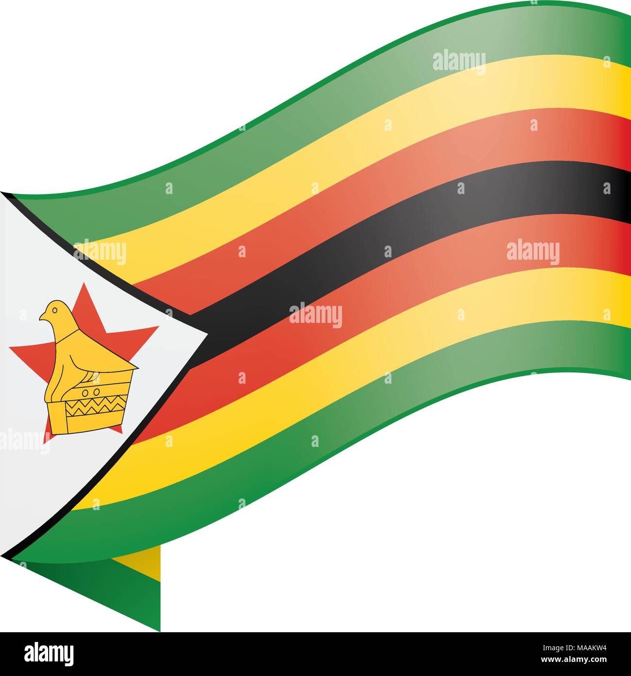 Zimbabwe flag, vector illustration Stock Vector Image & Art - Alamy