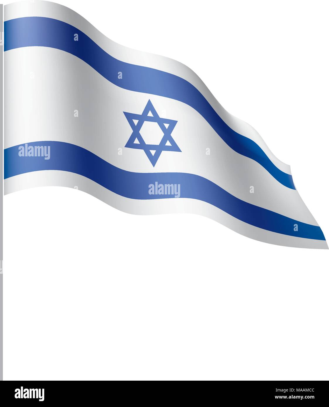 Israel flag, vector illustration Stock Vector Image & Art - Alamy