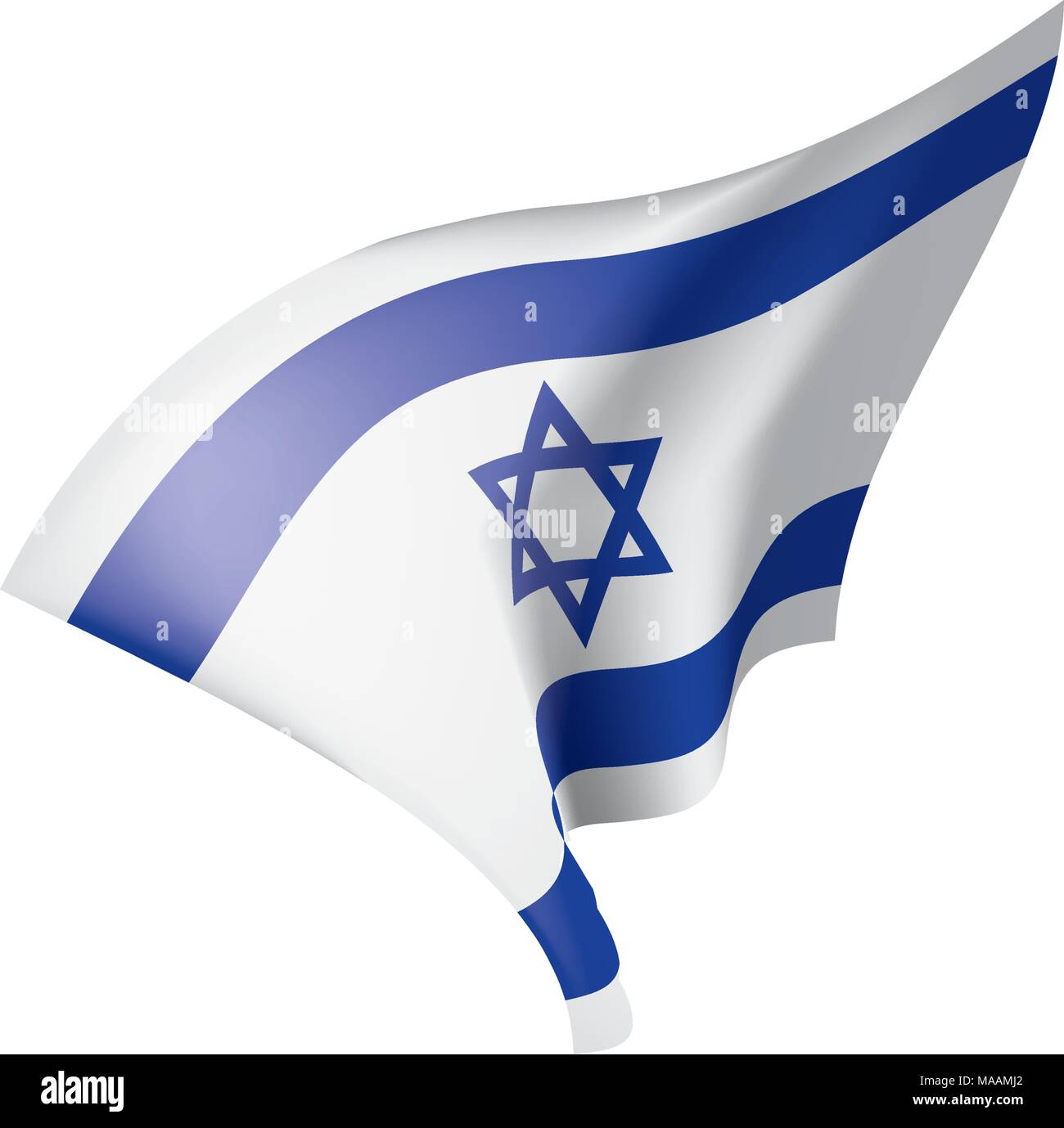 Israel flag, vector illustration Stock Vector Image & Art - Alamy