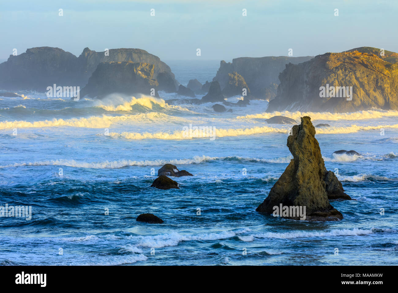 Bandon Beach on the Oregon Coast Stock Photo - Alamy