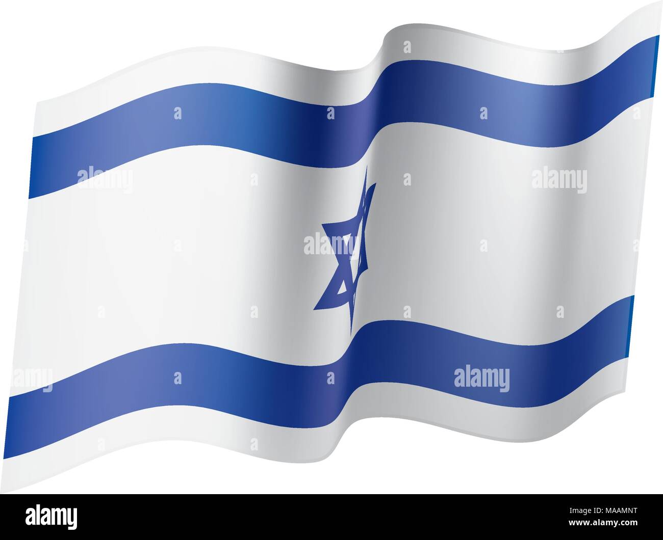 Israel flag, vector illustration Stock Vector Image & Art - Alamy