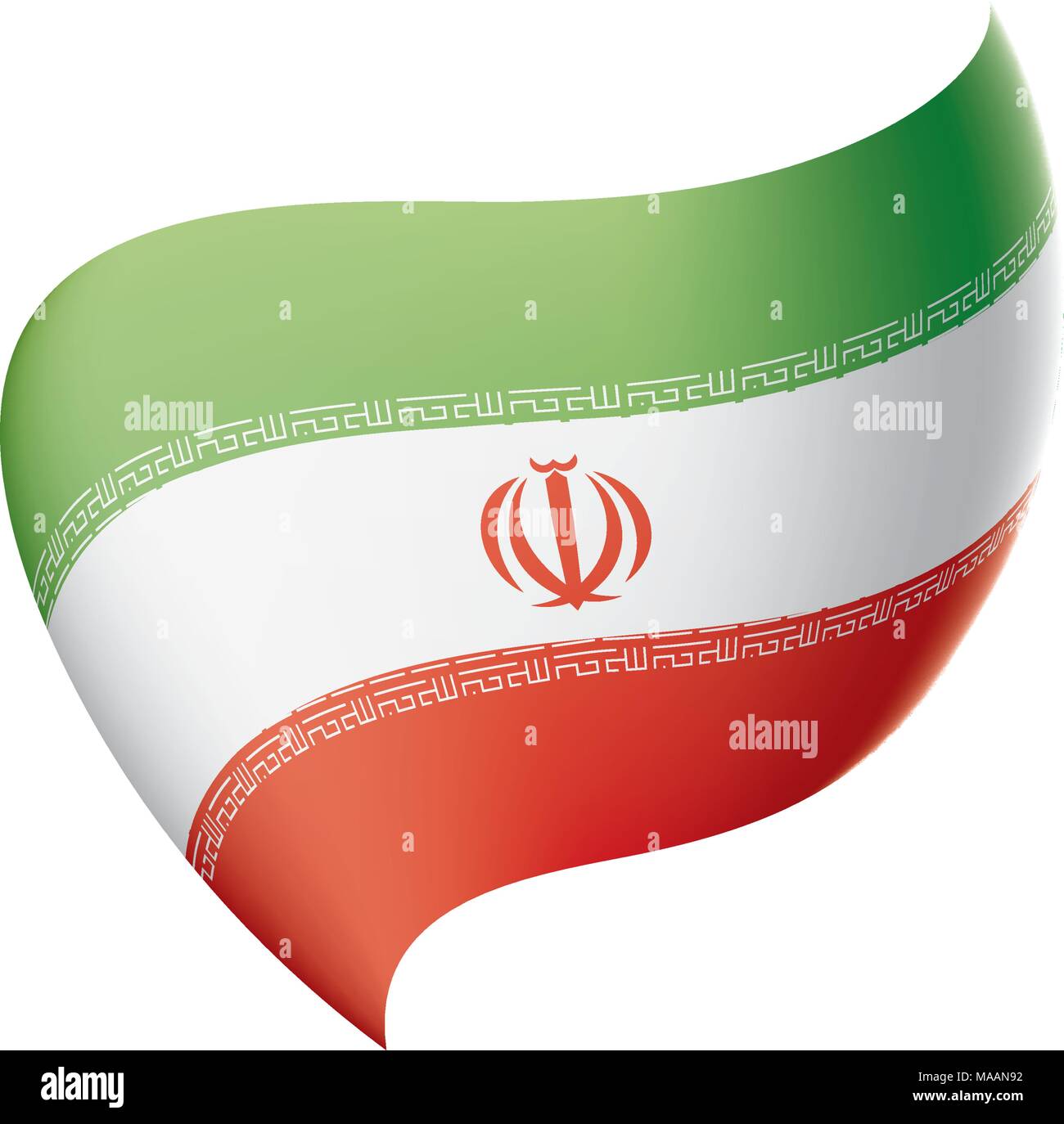 Iran flag, vector illustration Stock Vector Image & Art - Alamy
