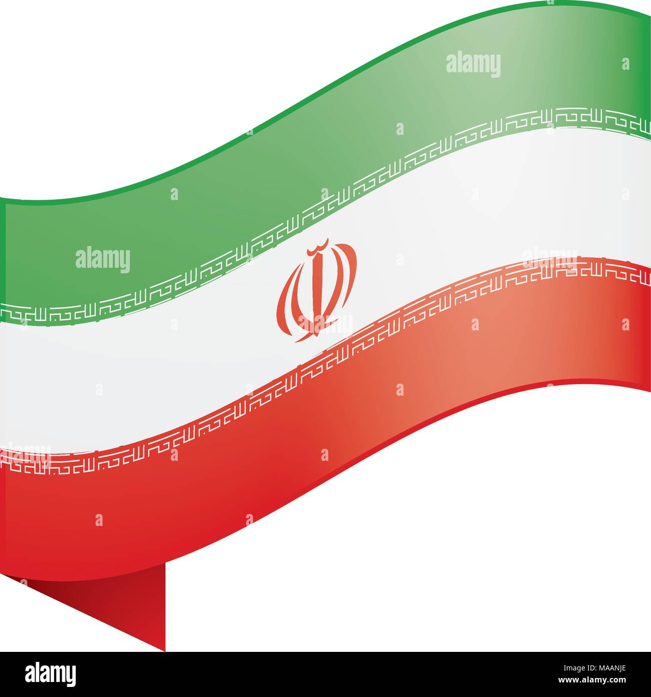 Iran flag, vector illustration Stock Vector Image & Art - Alamy