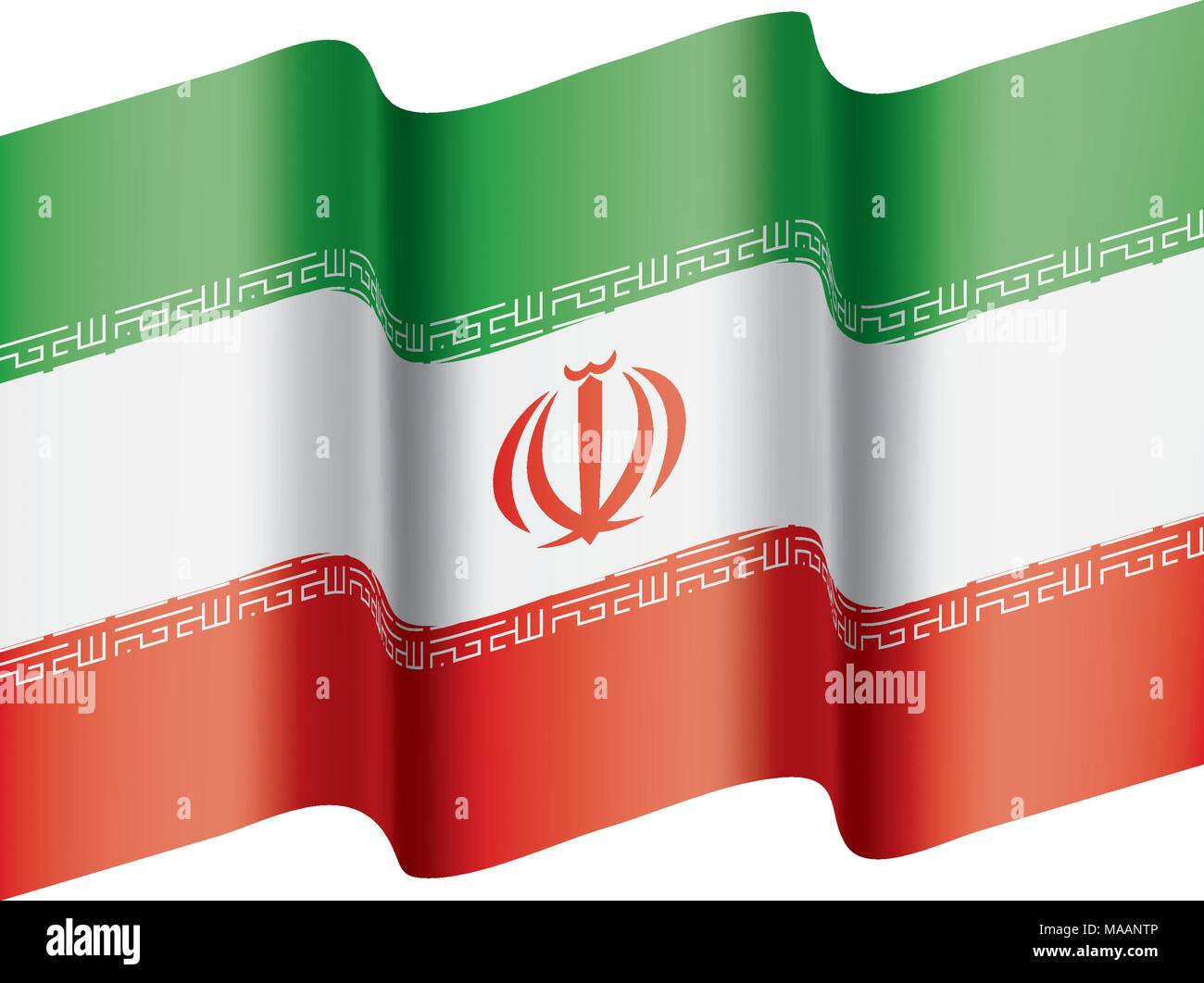 Iran flag, vector illustration Stock Vector Image & Art - Alamy