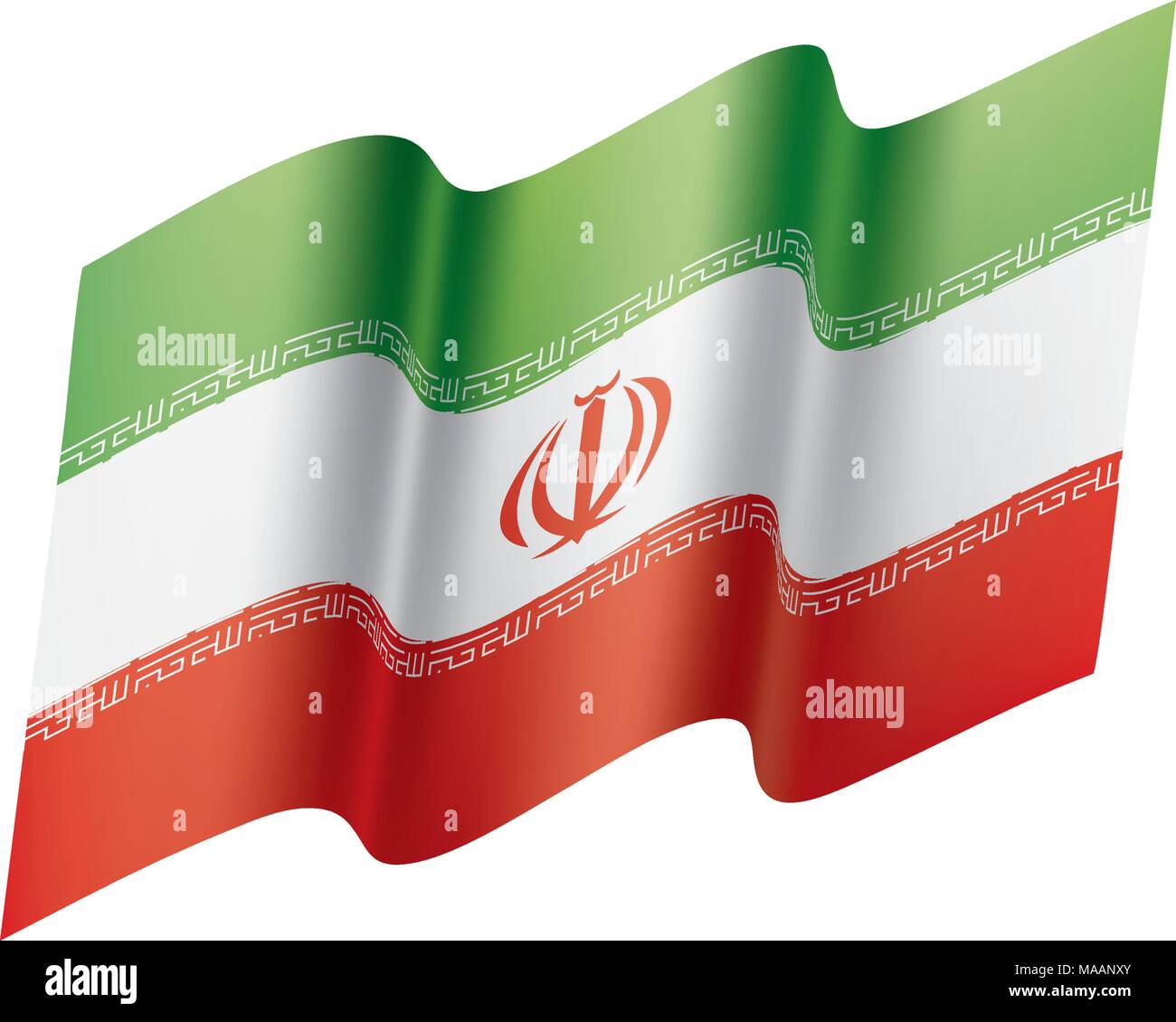 Iran flag, vector illustration Stock Vector Image & Art - Alamy