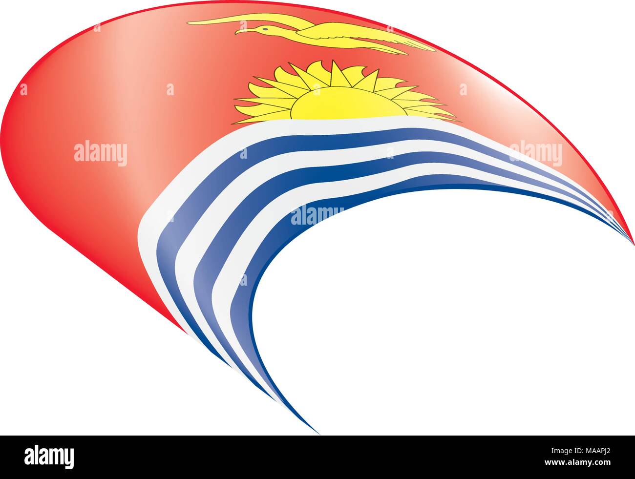 Kiribati flag, vector illustration Stock Vector Image & Art - Alamy