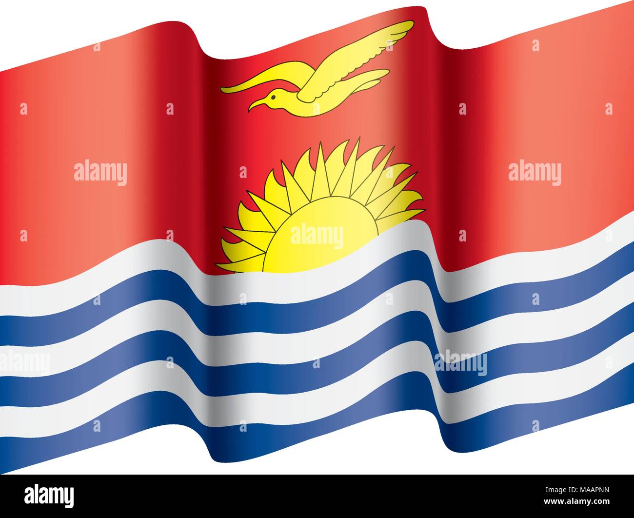 Kiribati flag, vector illustration Stock Vector Image & Art - Alamy