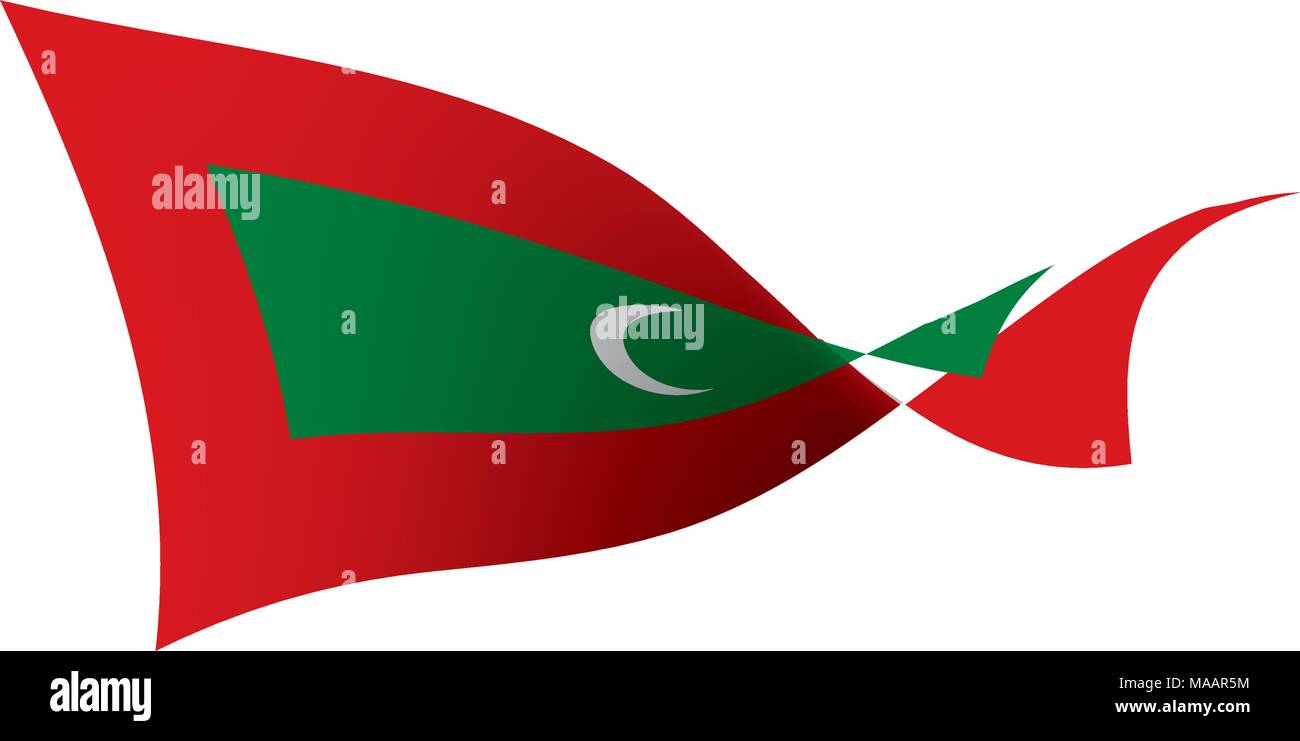 Vector maldive flag Stock Vector Images - Alamy