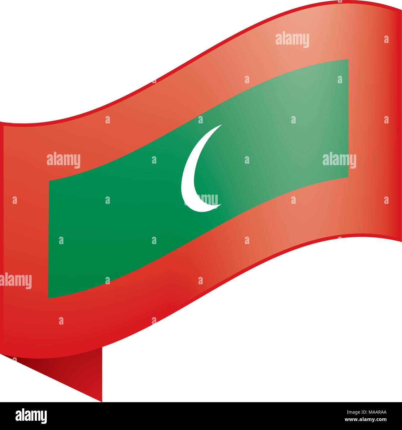 Maldives flag, vector illustration Stock Vector Image & Art - Alamy