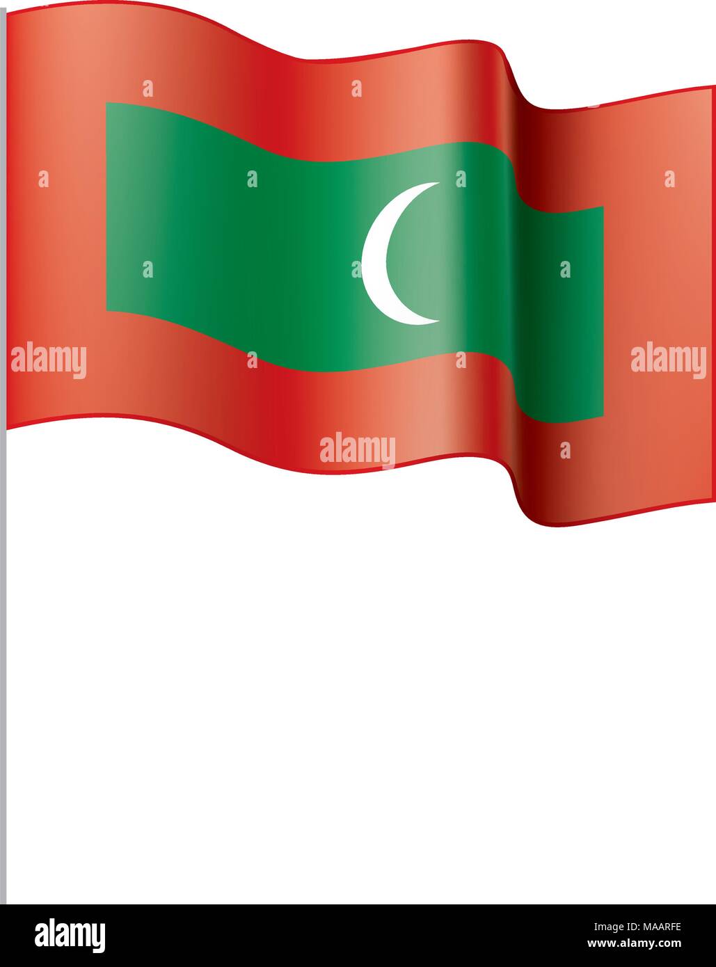 Maldives flag, vector illustration Stock Vector Image & Art - Alamy