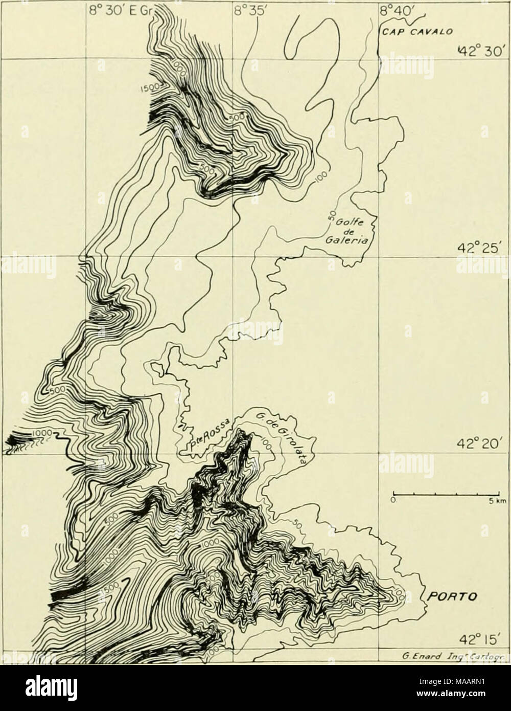 . The Earth beneath the sea : History . Fig. 8. Submarine canyons out ...