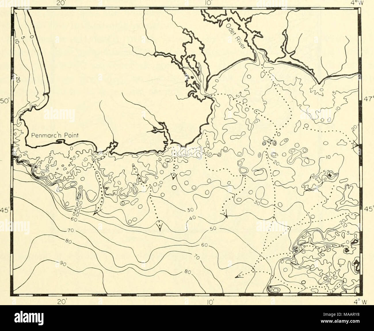 Sea chart english channel hi-res stock photography and images - Alamy