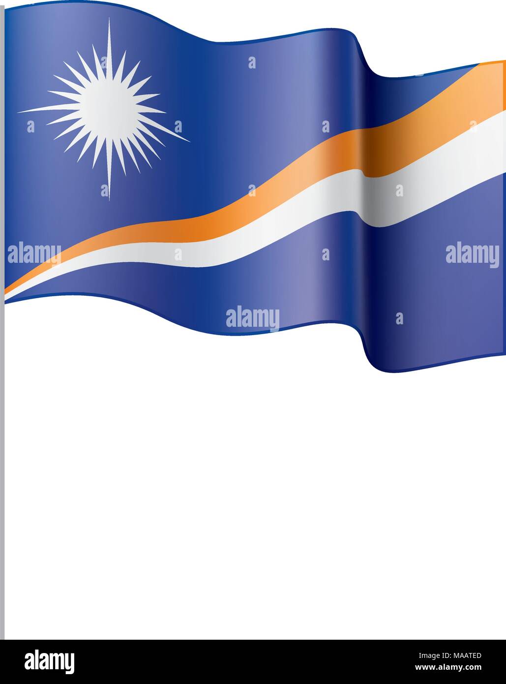 Marshall Islands flag, vector illustration Stock Vector Image & Art - Alamy