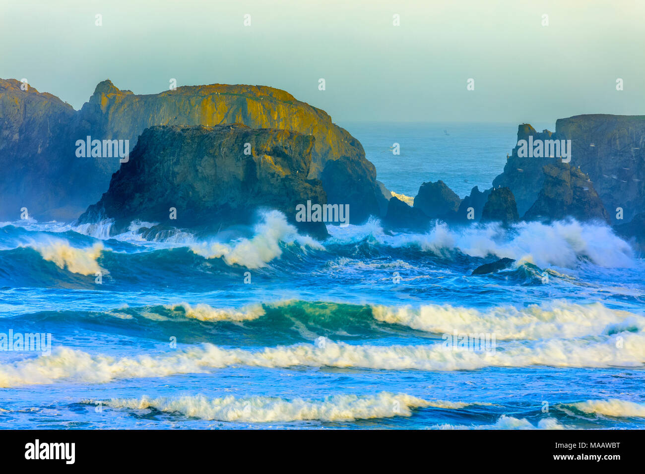 Bandon Beach on the Oregon Coast Stock Photo - Alamy
