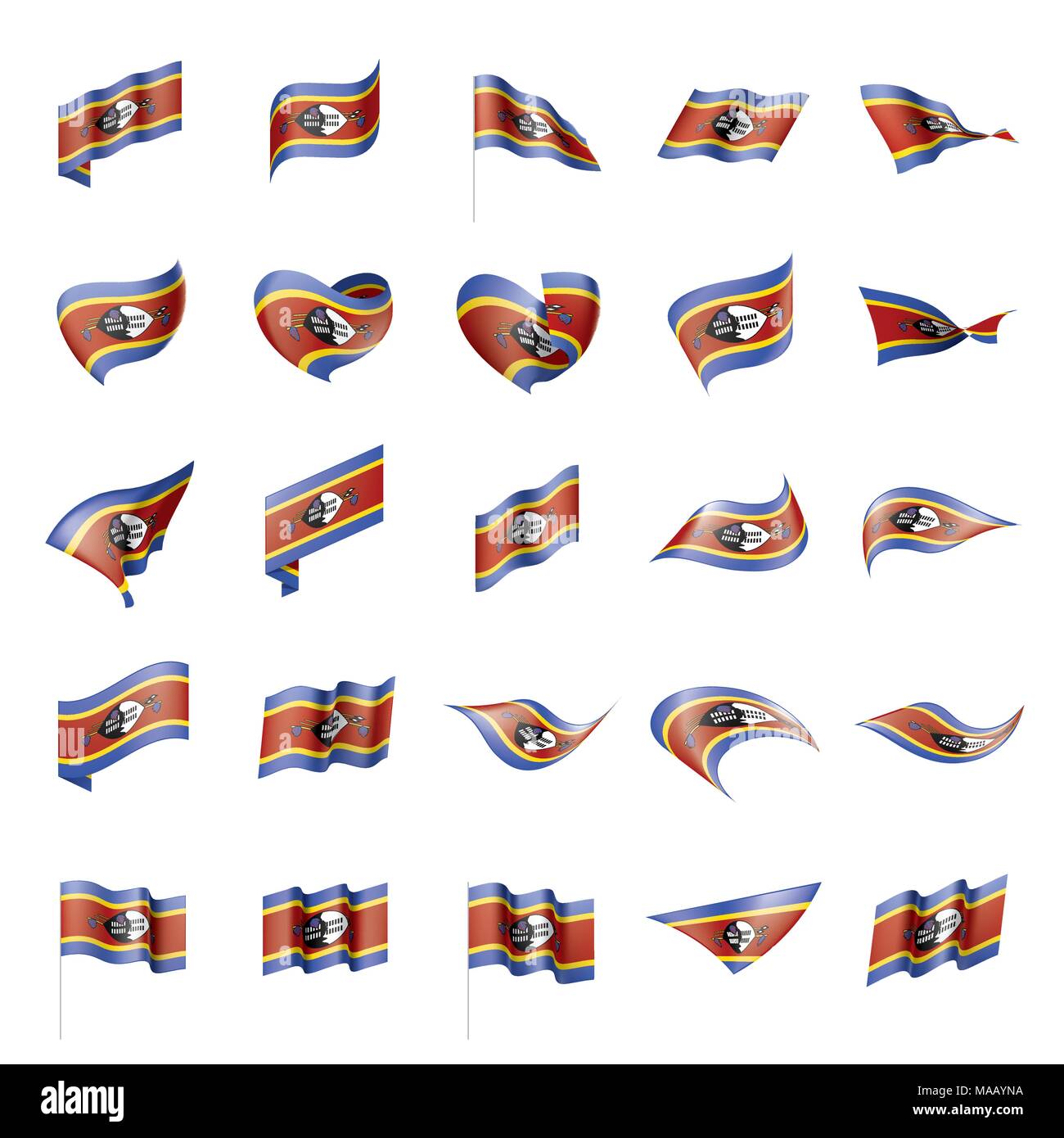 Swaziland flag, vector illustration Stock Vector Image & Art - Alamy
