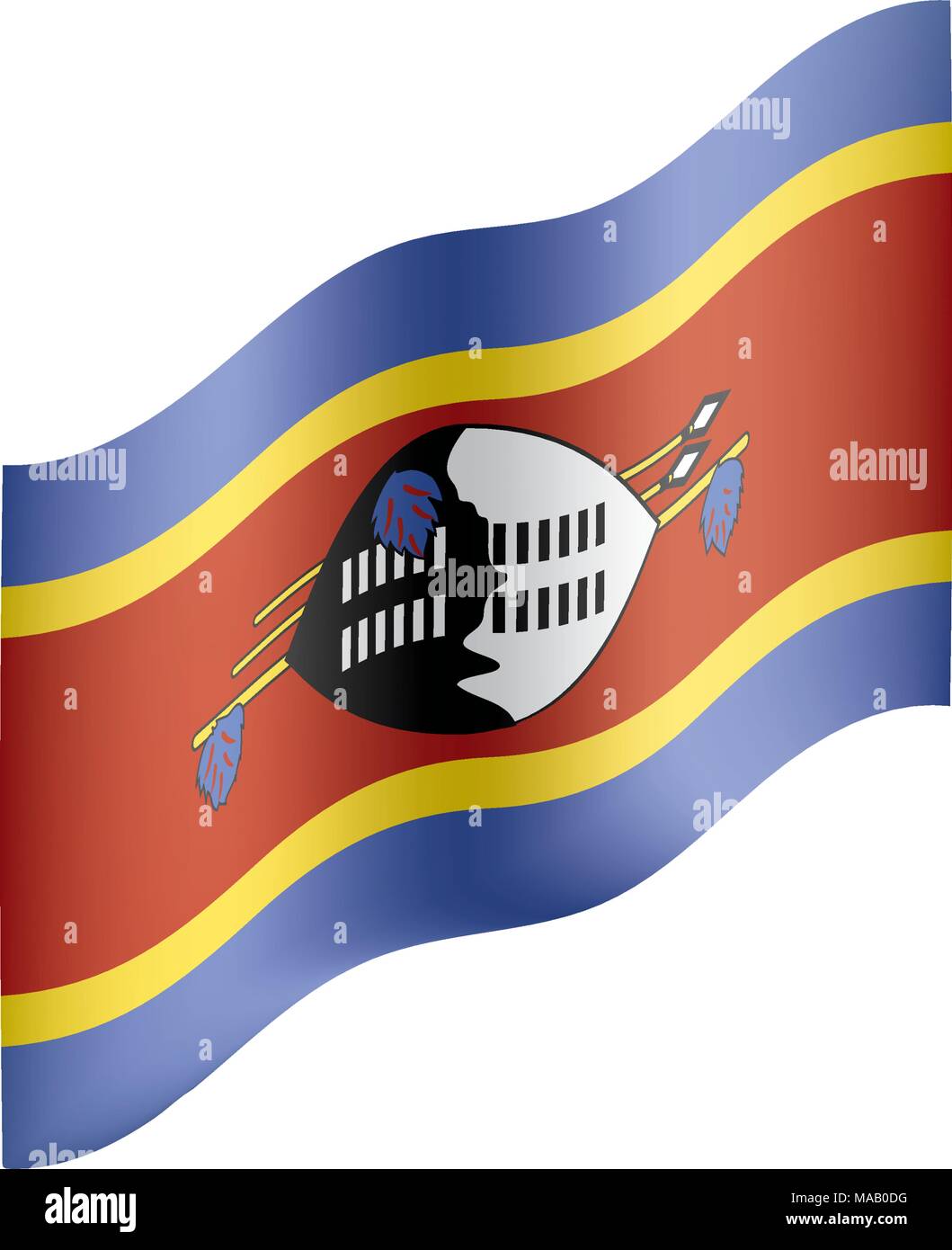 Swaziland flag, vector illustration Stock Vector Image & Art - Alamy
