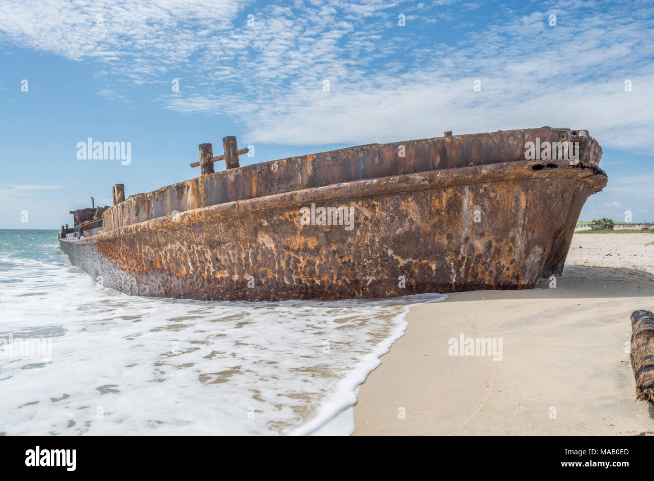 Ship cemetery on sea coast - Angola Stock Photo - Alamy