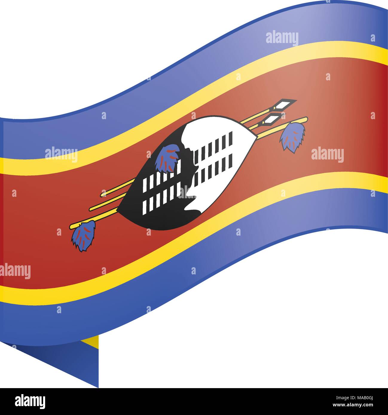 Swaziland flag, vector illustration Stock Vector Image & Art - Alamy