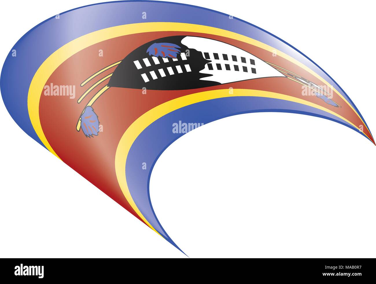 Swaziland flag, vector illustration Stock Vector Image & Art - Alamy