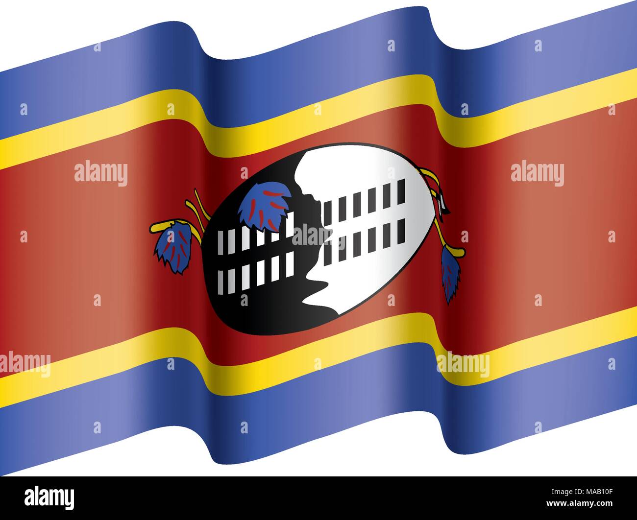 Swaziland flag, vector illustration Stock Vector Image & Art - Alamy