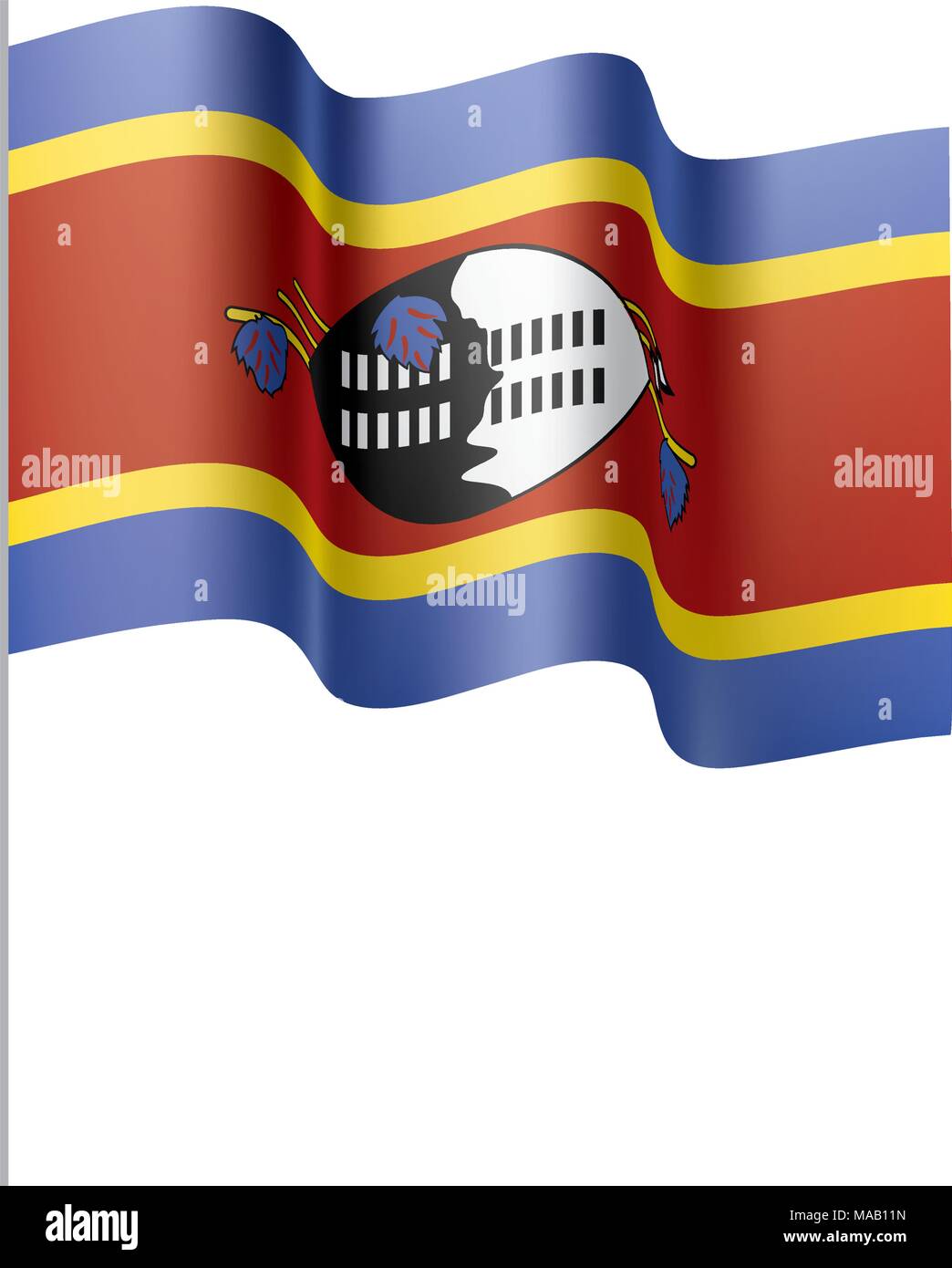 Swaziland flag, vector illustration Stock Vector Image & Art - Alamy