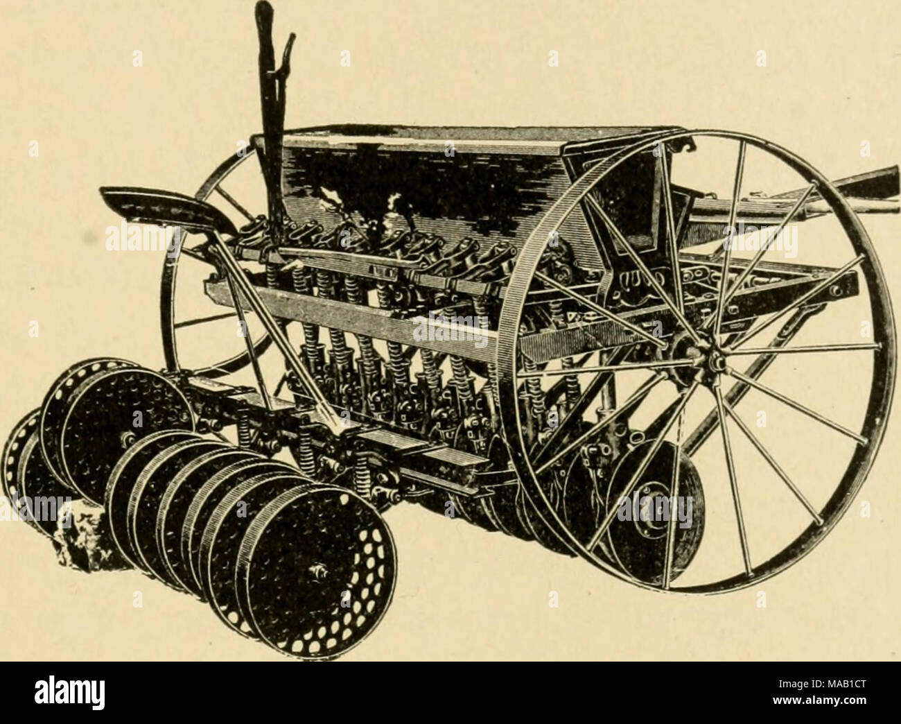 . Dry-farming; . FiG. 85. Drill seeder with press wheel attachment ...