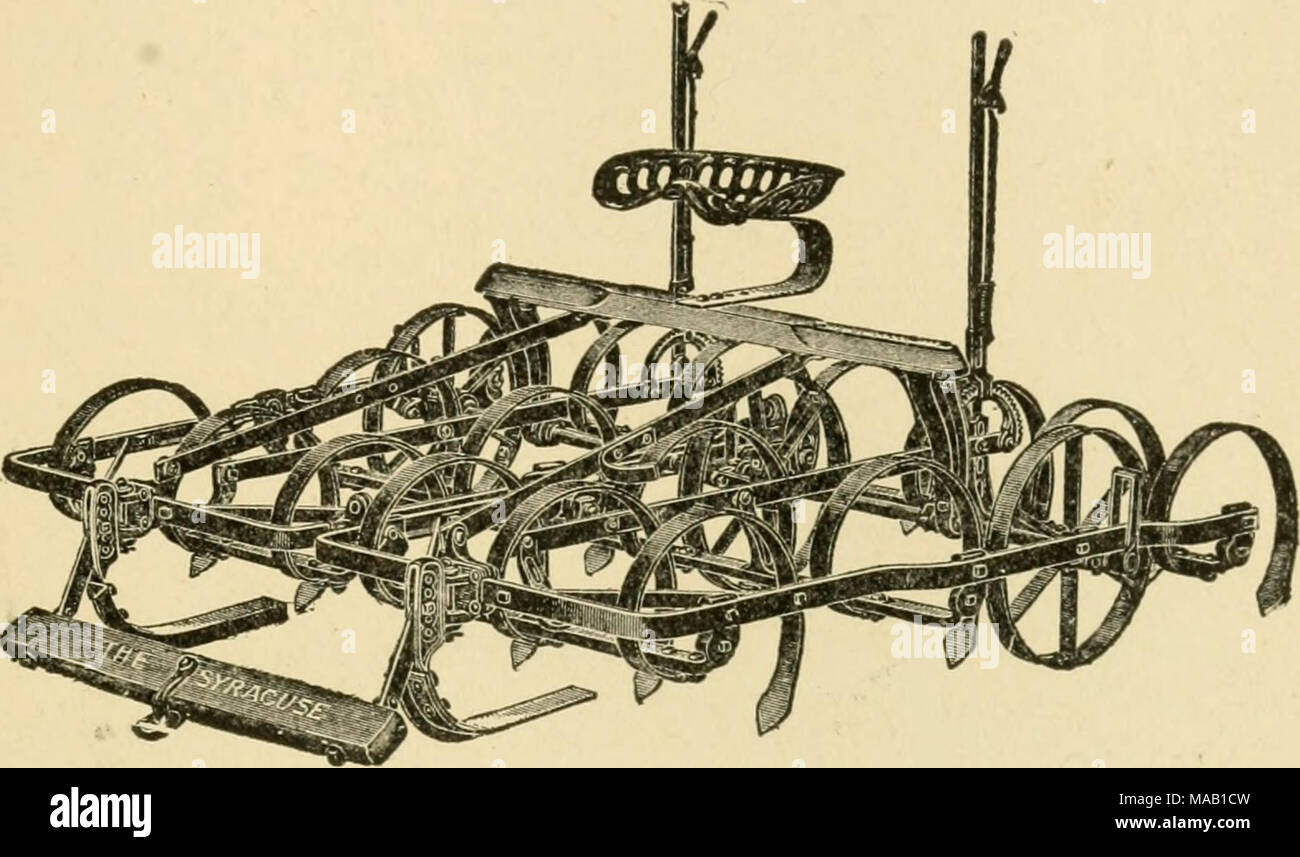 . Dry-farming; . Fig. 80. Spring tooth harrow. the harrow teeth ...