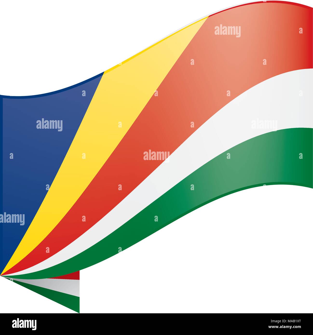 Seychelles flag, vector illustration Stock Vector Image & Art - Alamy