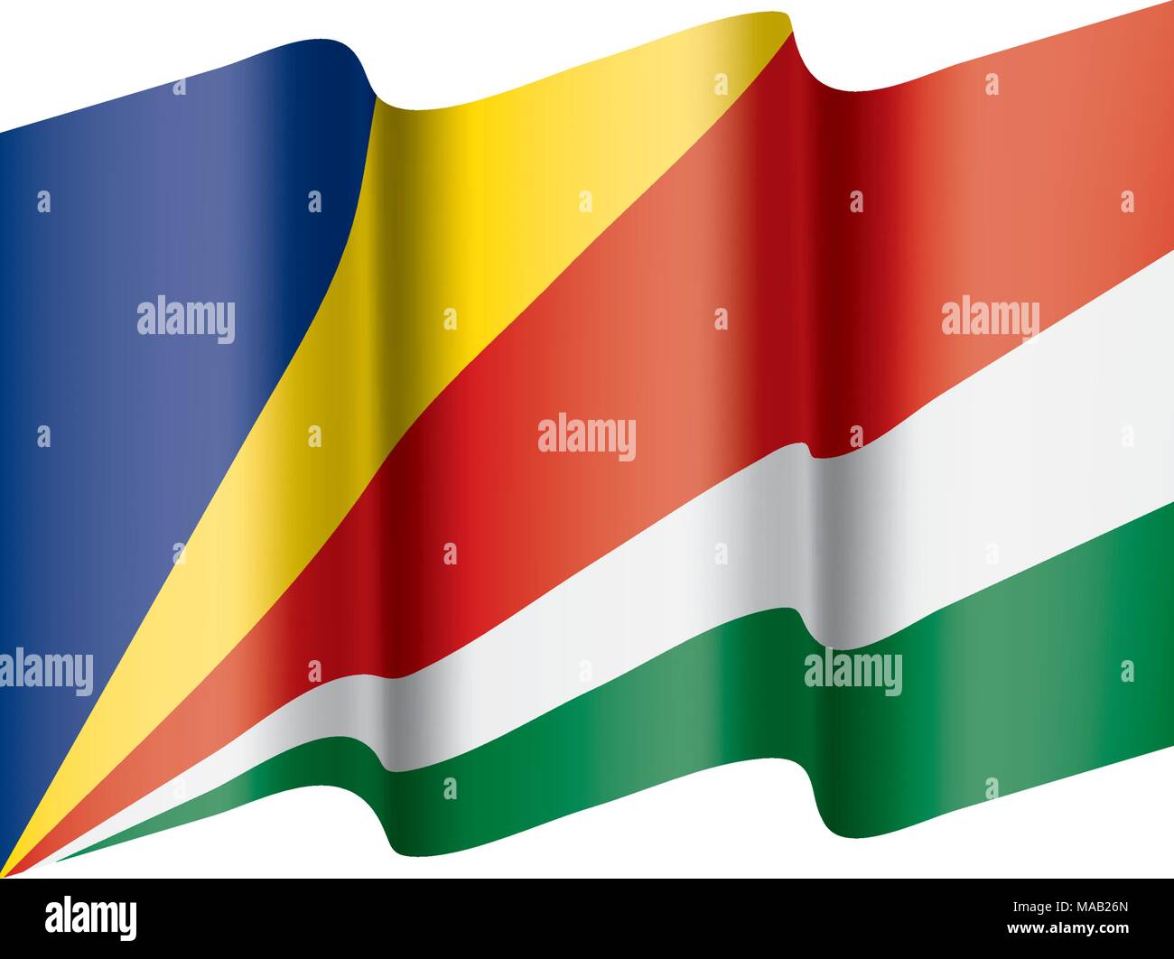Seychelles flag, vector illustration Stock Vector Image & Art - Alamy