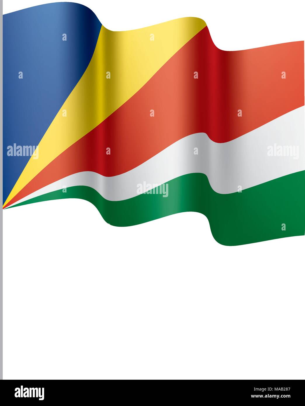Seychelles flag, vector illustration Stock Vector Image & Art - Alamy