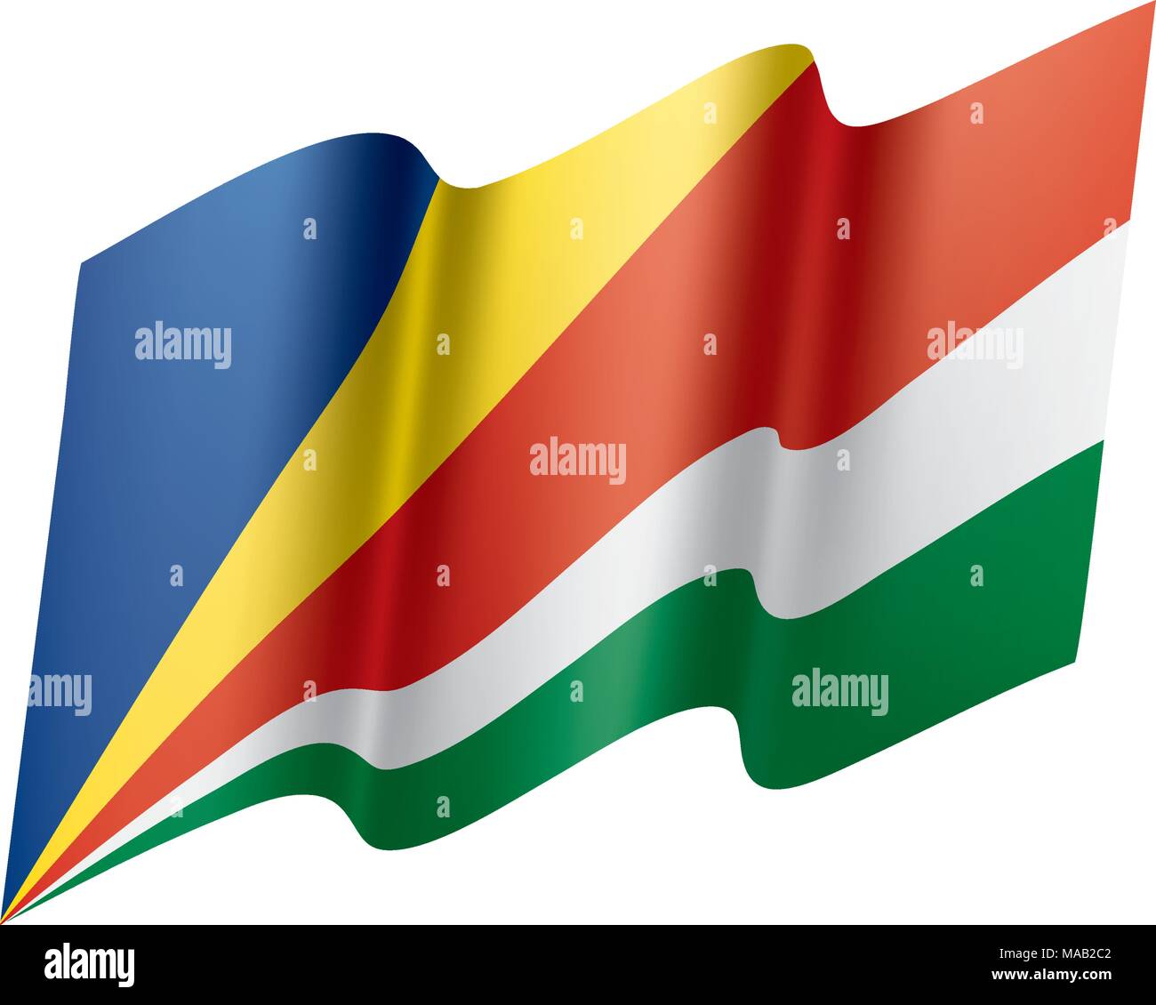 Seychelles flag, vector illustration Stock Vector Image & Art - Alamy