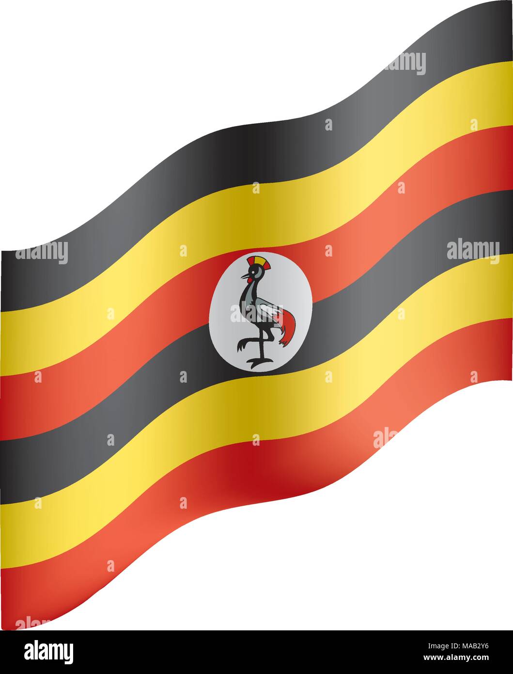 Uganda flag, vector illustration Stock Vector Image & Art - Alamy