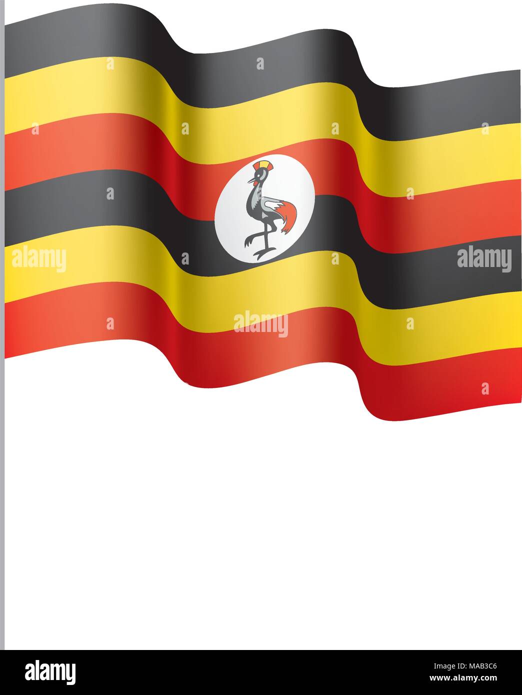 Uganda flag, vector illustration Stock Vector Image & Art - Alamy