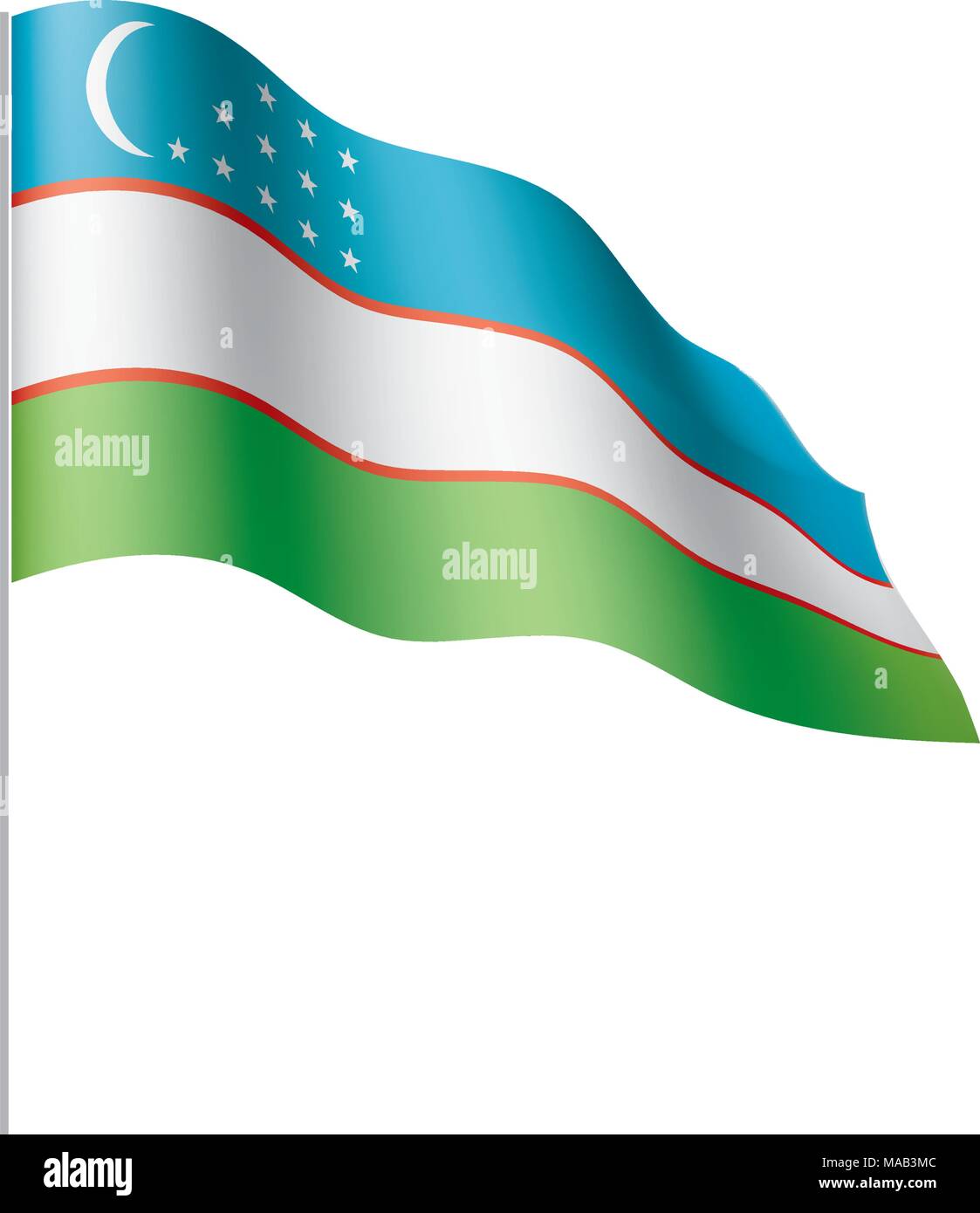 Uzbekistan flag, vector illustration Stock Vector Image & Art - Alamy