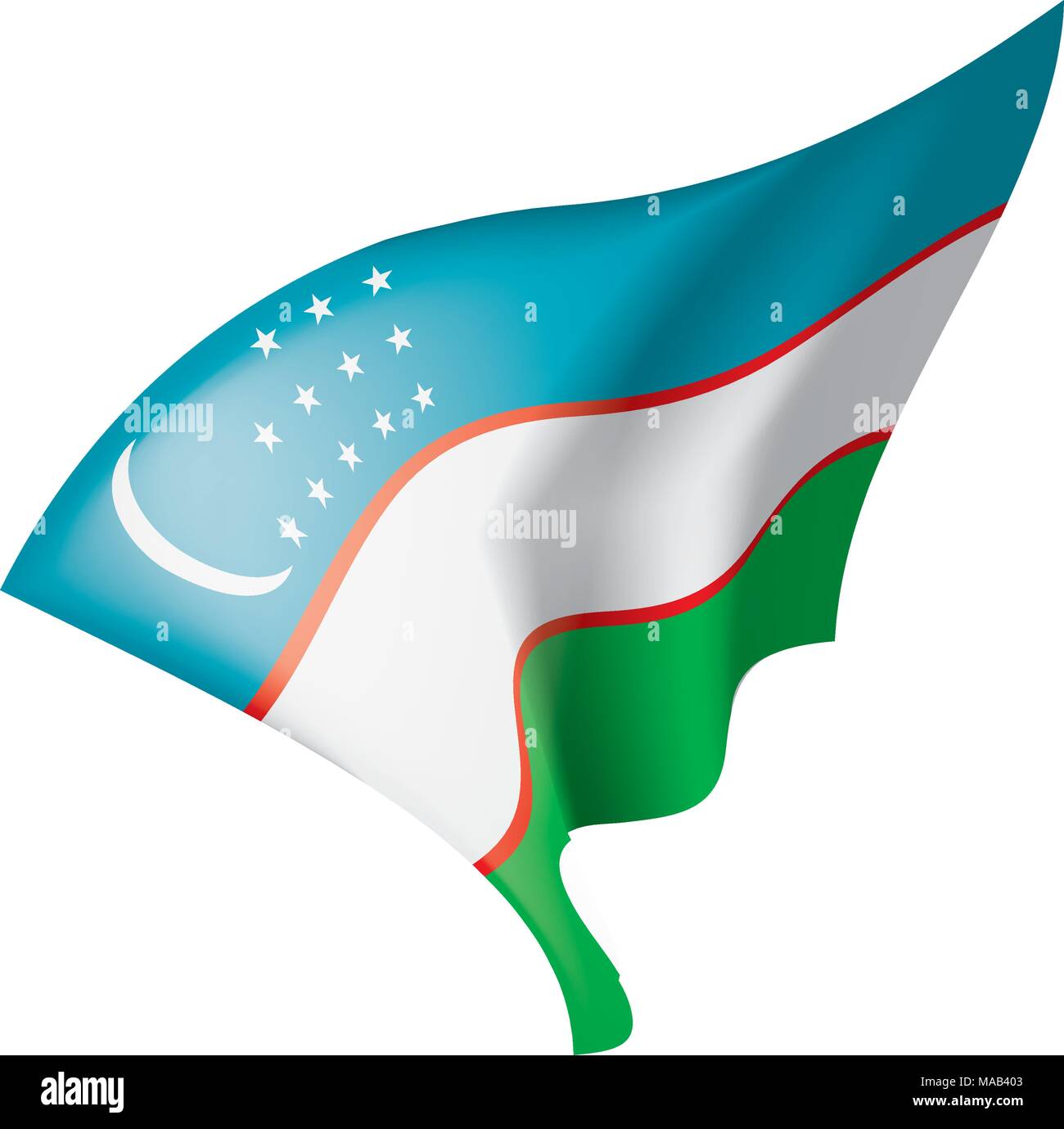 Uzbek flag Stock Vector Images - Alamy