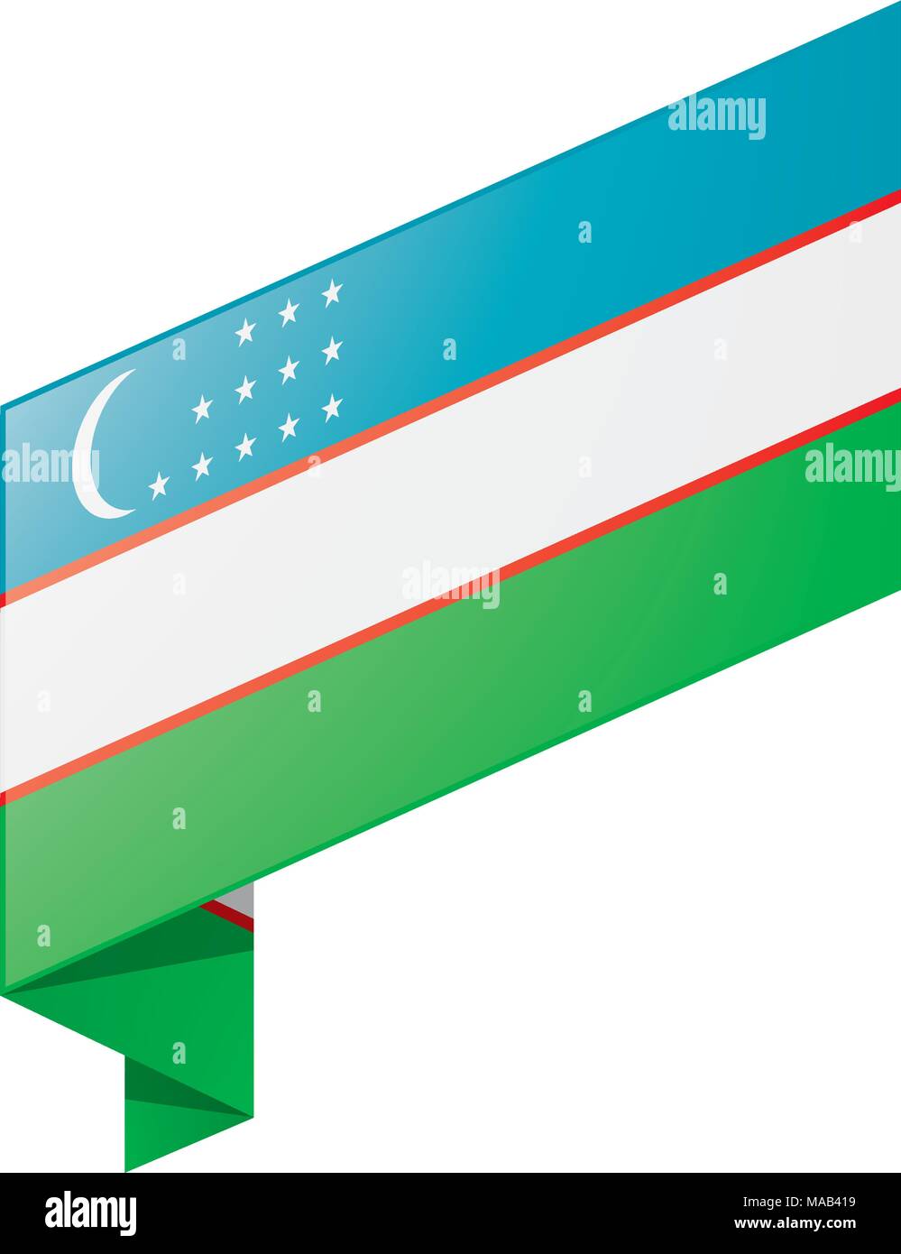 Uzbekistan flag, vector illustration Stock Vector Image & Art - Alamy