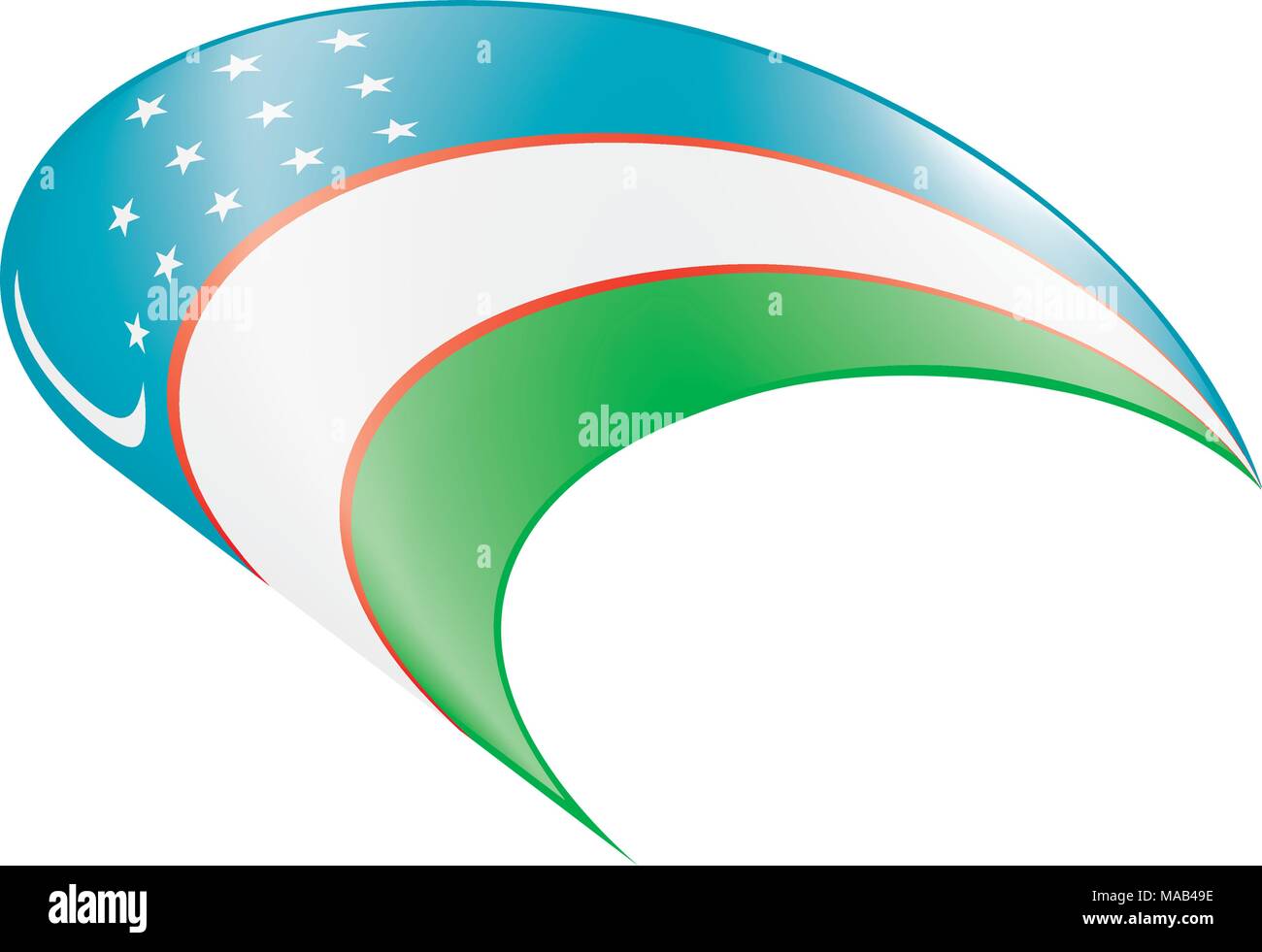 Uzbekistan flag, vector illustration Stock Vector Image & Art - Alamy