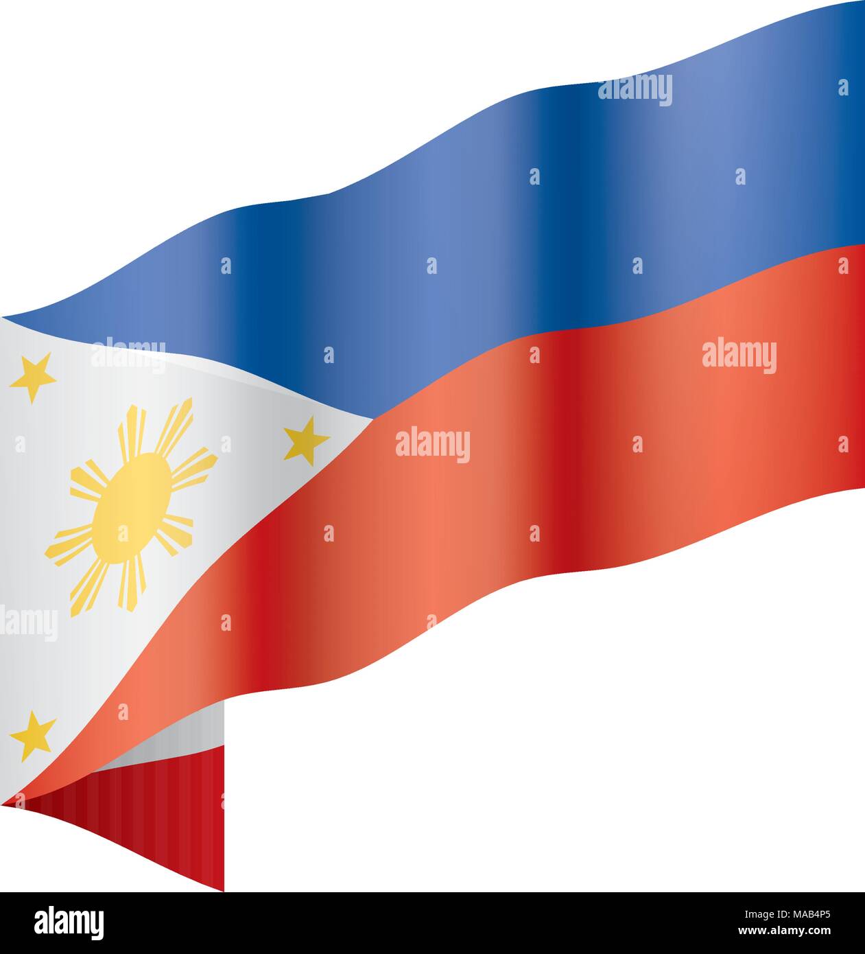 Philippines flag, vector illustration Stock Vector Image & Art - Alamy