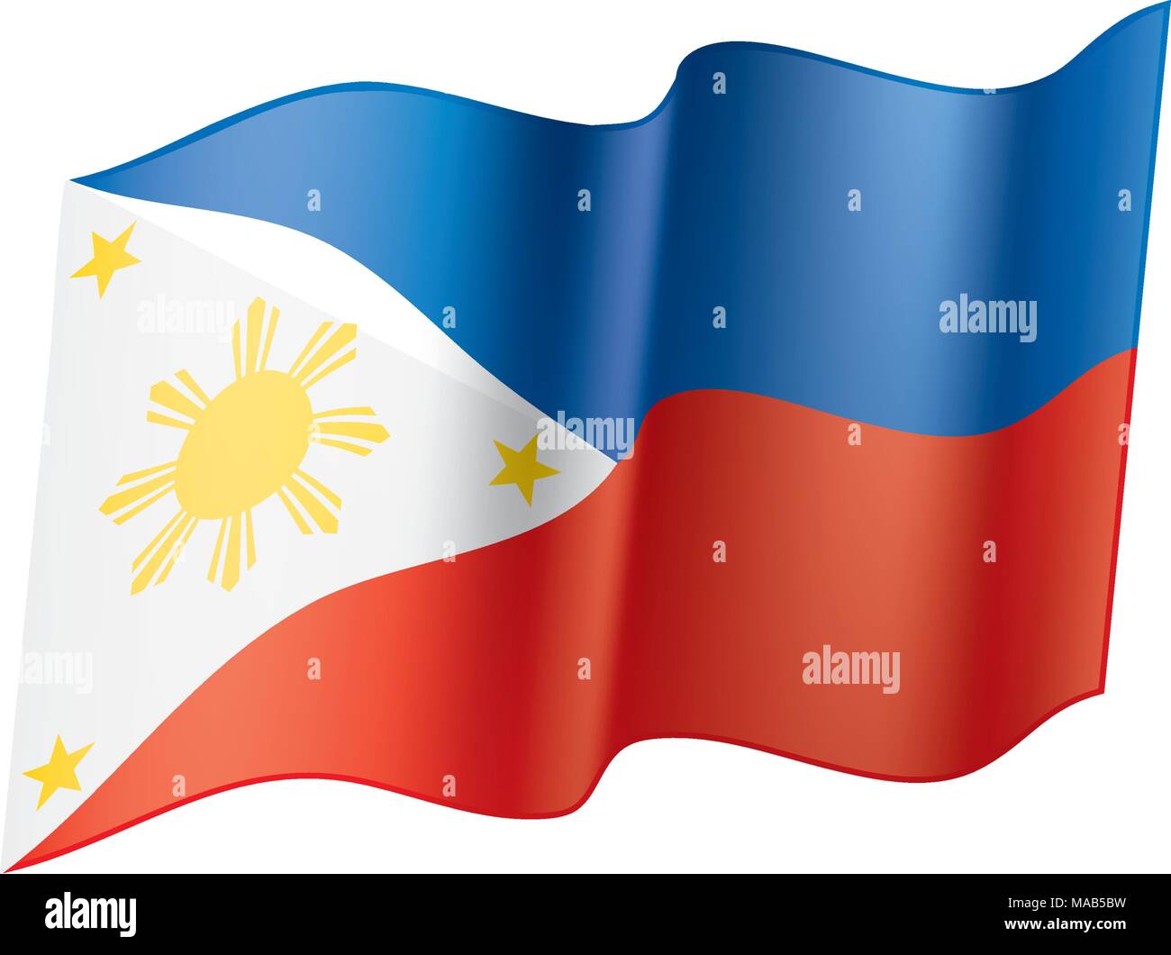 Philippines flag, vector illustration Stock Vector Image & Art - Alamy