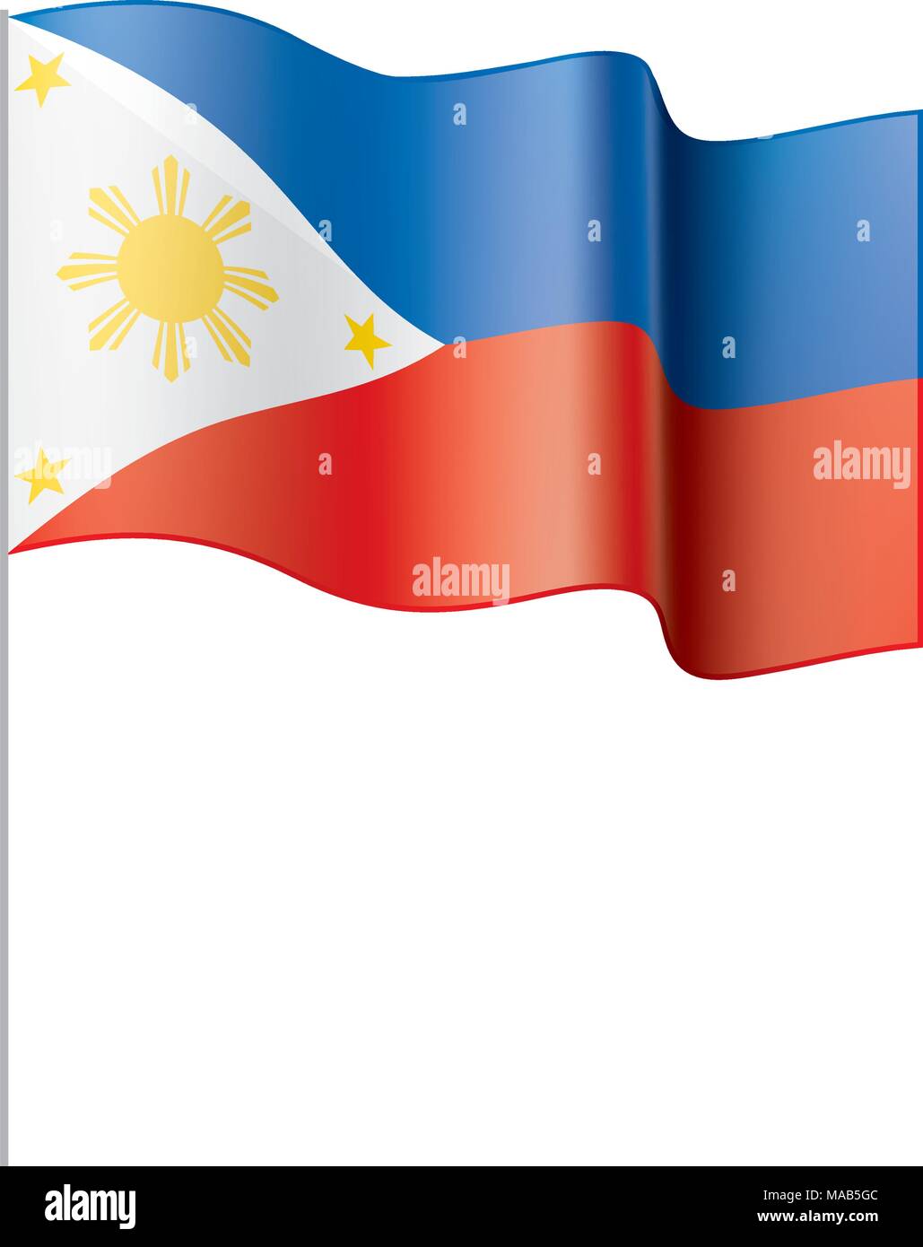 Philippines flag, vector illustration Stock Vector Image & Art - Alamy