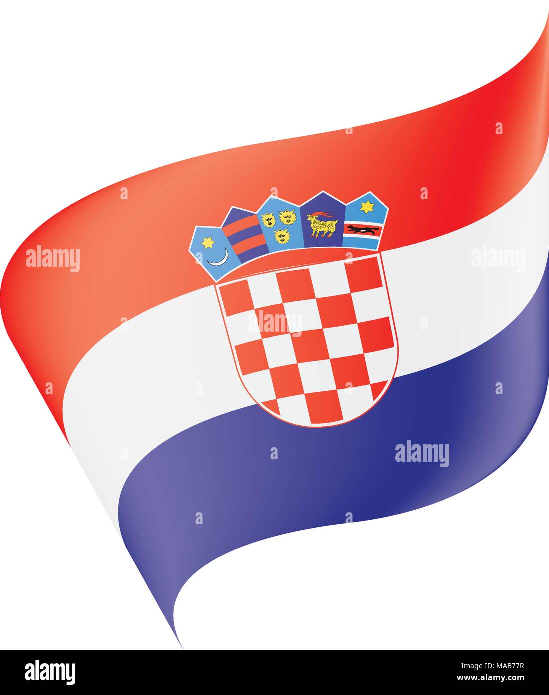 Croatia flag, vector illustration Stock Vector Image & Art - Alamy